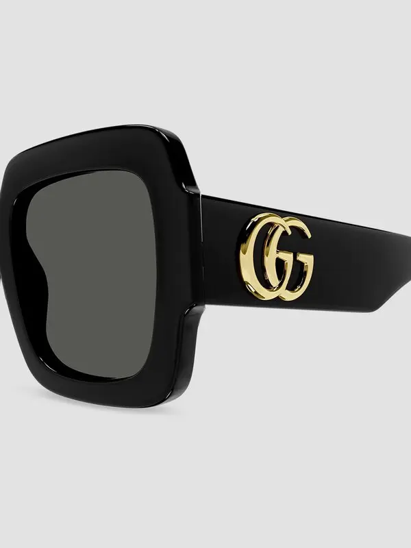 Gucci Plastique 50mm Oversized Square Sunglasses