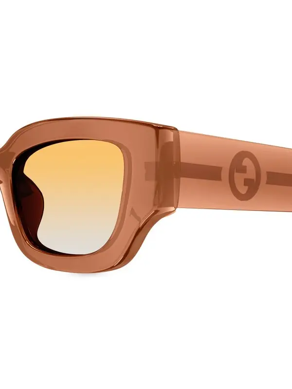 Gucci La Piscine 51mm Round Sunglasses