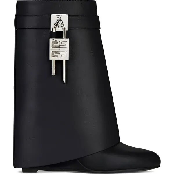 Givenchy Shark Lock Ankle Boots - Black