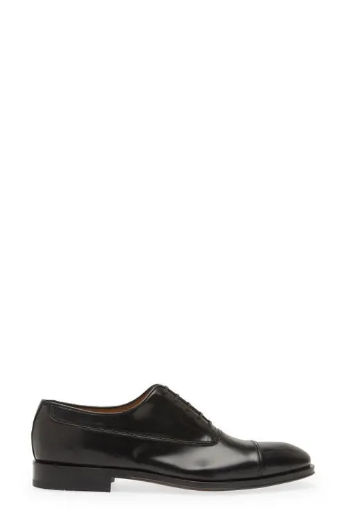 FERRAGAMO Fermin Cap Toe Oxford - Nero New Biscotto