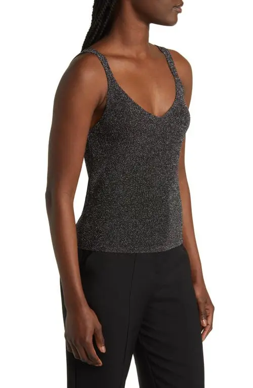 Mango Kling Metallic Knit Tank