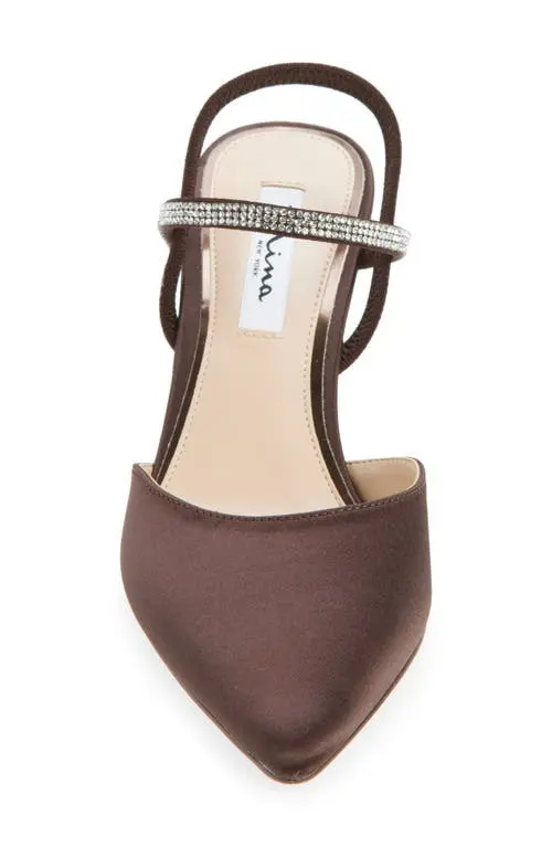 Nina Billie Slingback Pumps - Chocolate