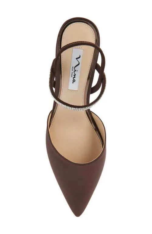 Nina Billie Slingback Pumps - Chocolate