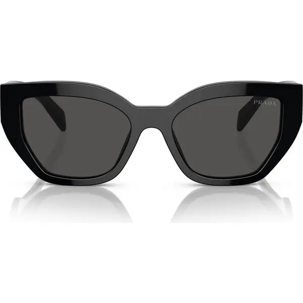Prada 53mm Butterfly Sunglasses - Black