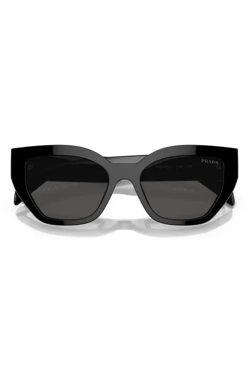 Prada 53mm Butterfly Sunglasses - Black