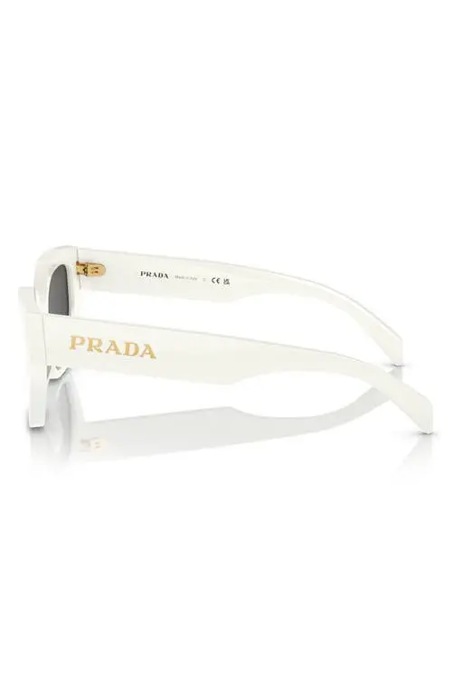 Prada 53mm Butterfly Sunglasses - Bone