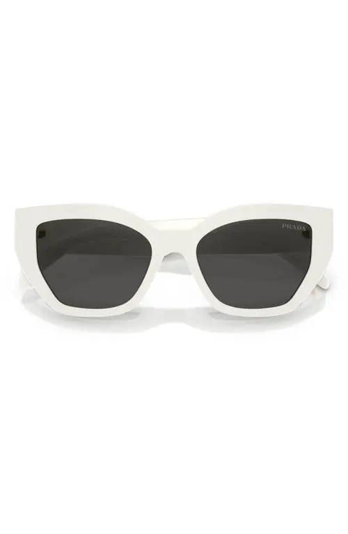 Prada 53mm Butterfly Sunglasses - Bone