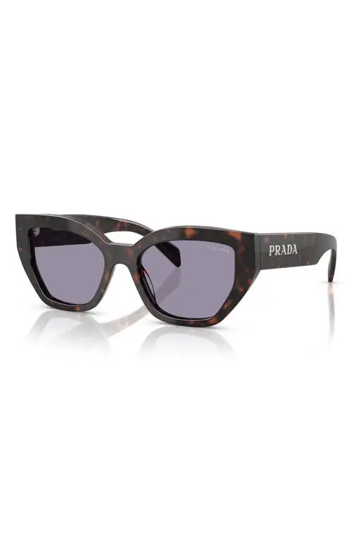 Prada 53mm Butterfly Sunglasses - Grey