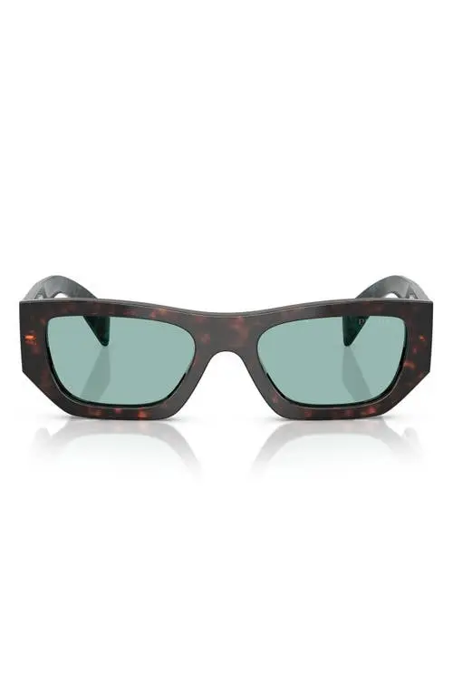 Prada 53mm Pillow Sunglasses - Green