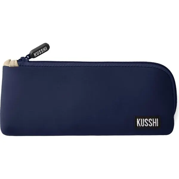KUSSHI Cosmetics Pencil Case - Navy/khaki
