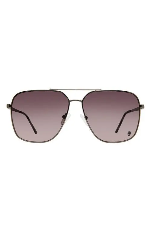 Kurt Geiger 61mm Navigator Sunglasses - Dark Ruth/mauve Gradient