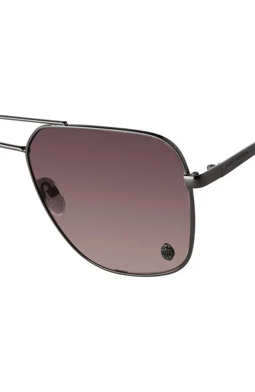 Kurt Geiger 61mm Navigator Sunglasses - Dark Ruth/mauve Gradient
