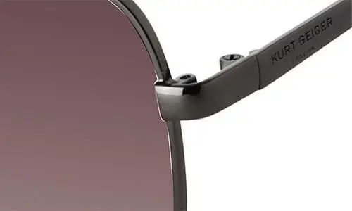 Kurt Geiger 61mm Navigator Sunglasses - Dark Ruth/mauve Gradient