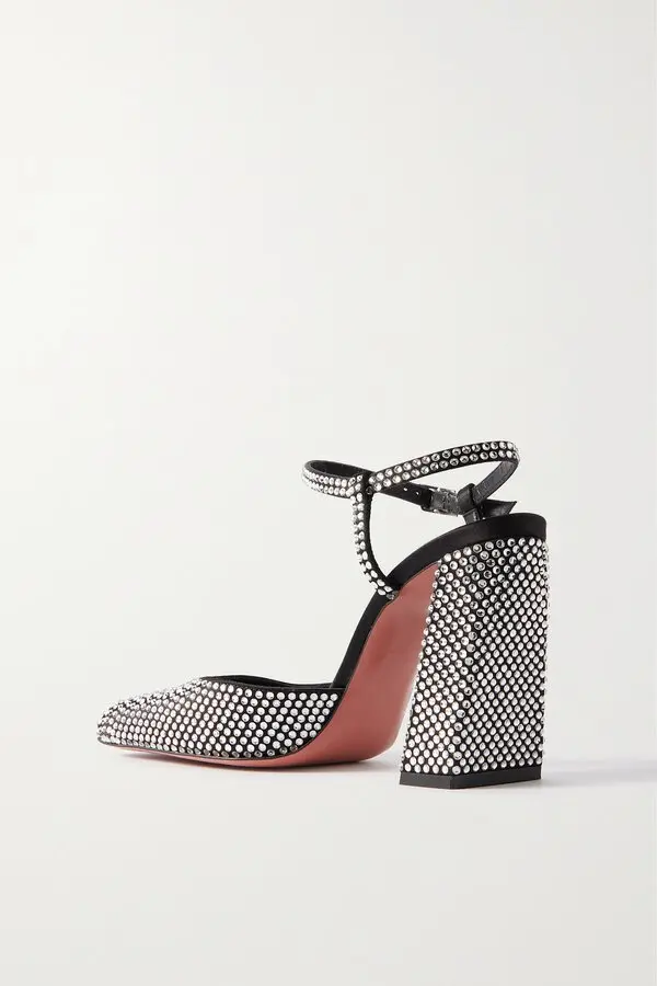 Amina Muaddi Charlotte Crystal-embellished Pumps - Multi