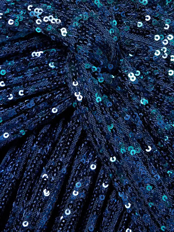 Buy PatBO Alessandra Ambrosio Feather-trimmed Sequined Tulle Mini Dress -  Blue At 70% Off | Editorialist