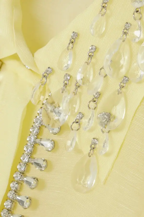 Zimmermann Matchmaker Crystal-embellished Shirt