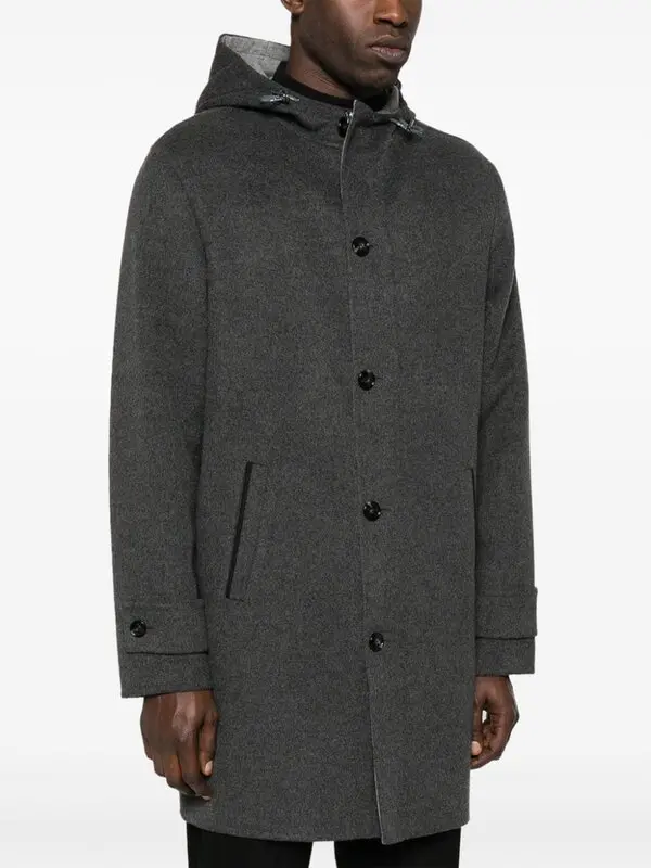 Kiton Button-up Hooded Jacket