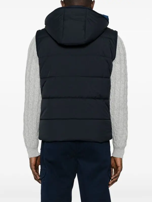 Kiton Zip-up Hooded Gilet