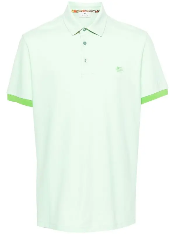 Etro Logo-print Cotton T-shirt - Green