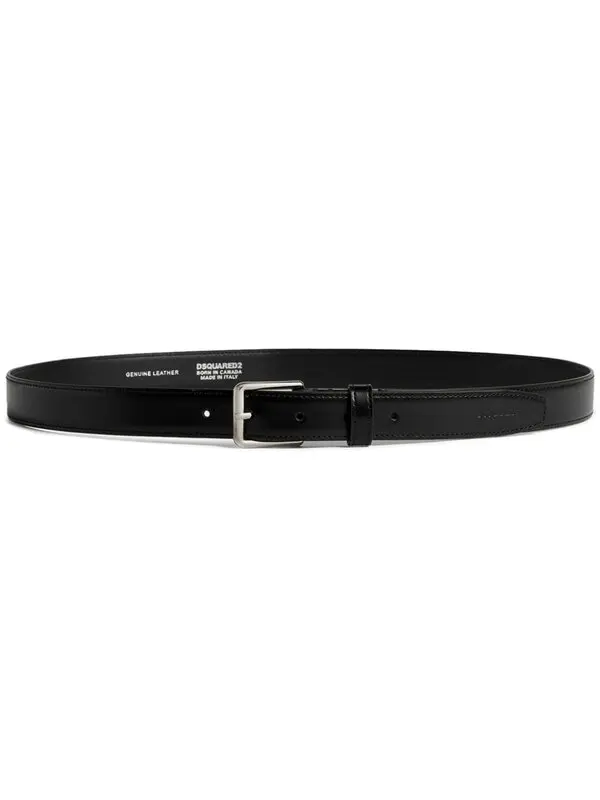 Dsquared2 Debossed Leather Belt - Black
