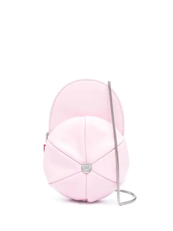 Moschino Logo-appliqué Leather Crossbody Bag
