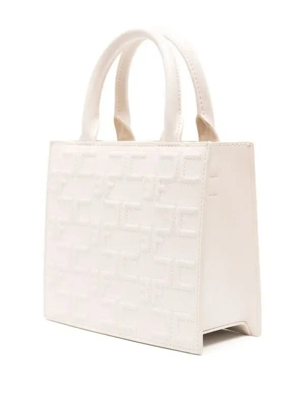 Elisabetta Franchi Small Monogram-embossed Tote Bag
