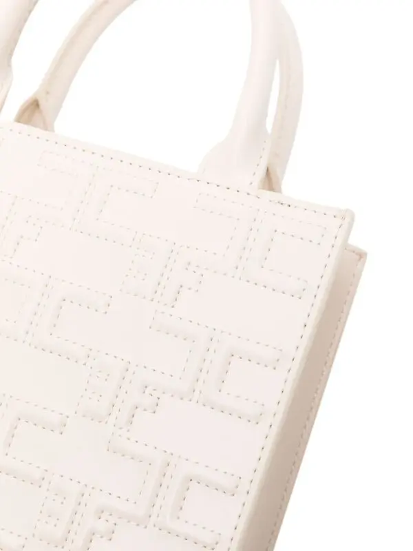 Elisabetta Franchi Small Monogram-embossed Tote Bag
