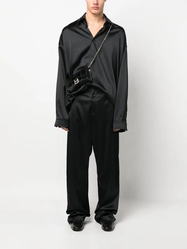 Balenciaga Loose-cut Stretch-satin Trousers