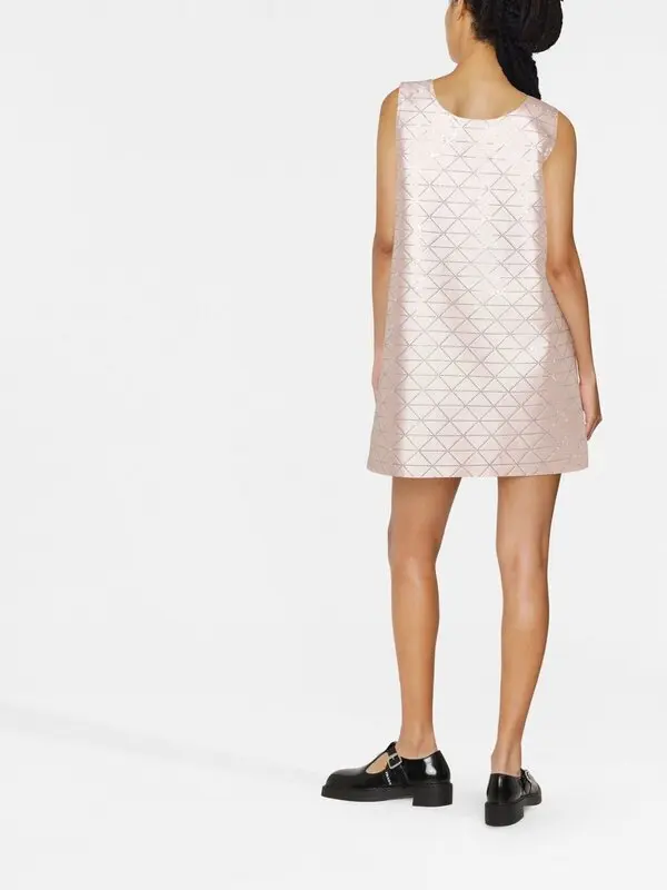 Prada Rhinestone Embellished Triangle Dress