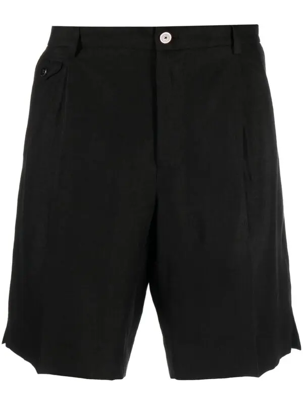 Dolce & Gabbana Pleated Linen Shorts