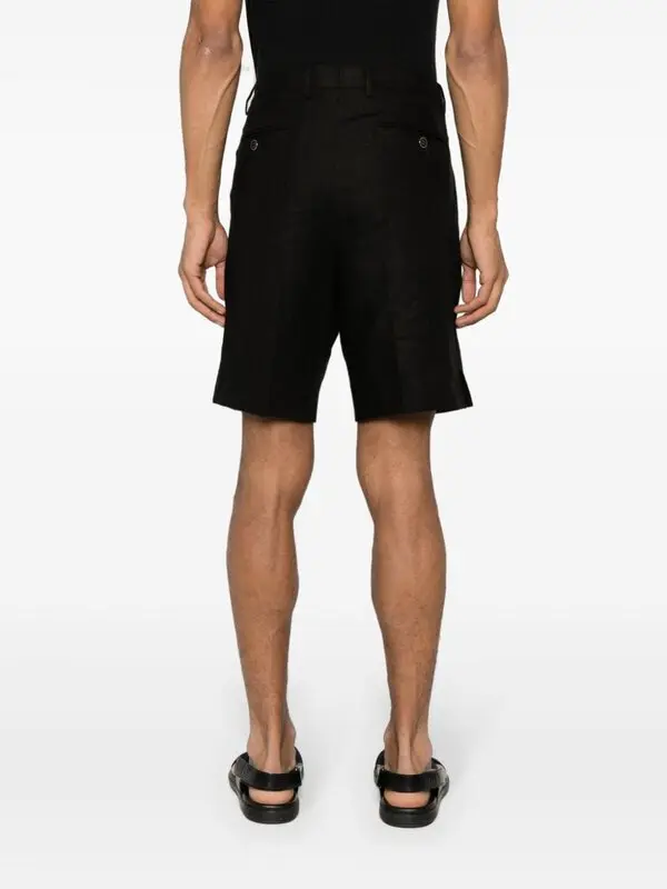 Dolce & Gabbana Pleated Linen Shorts