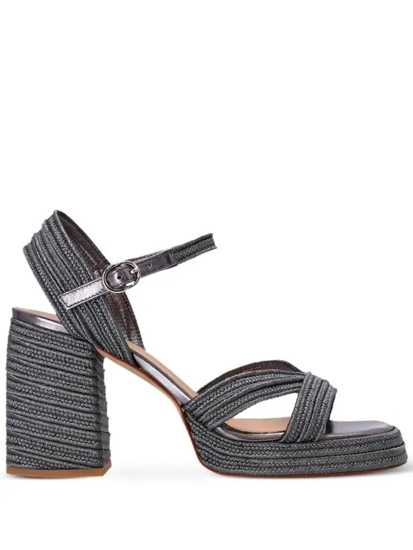 CastaÑer Valle Metallic Espadrilles - Silver