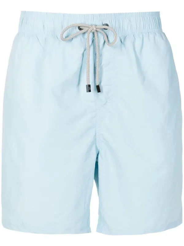 AMIR SLAMA Elasticated-drawstring Swim Shorts - Blue