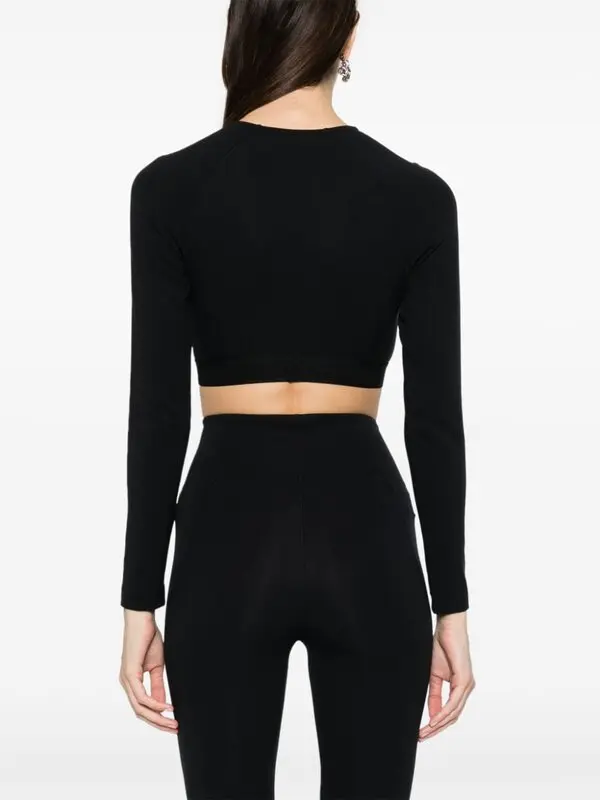 Versace Logo-waistband Performance Top