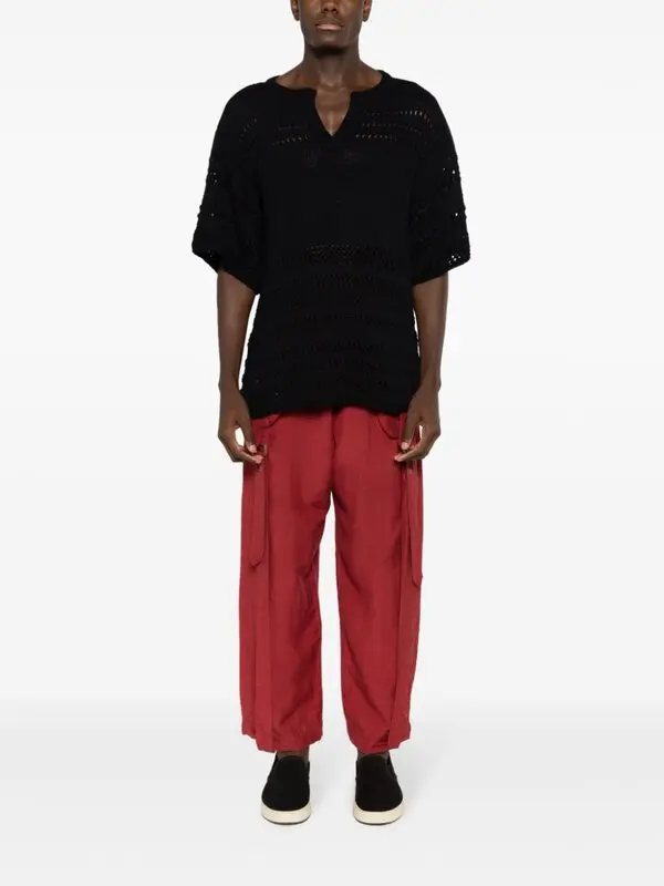 AMIR SLAMA Wide-leg Cargo Trousers