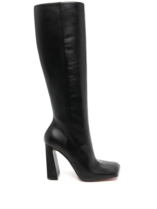 Amina Muaddi Marine 95mm Knee-length Boots - Black