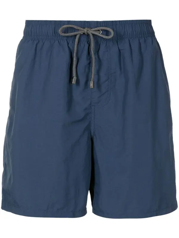 AMIR SLAMA Elasticated-drawstring Swim Shorts - Blue