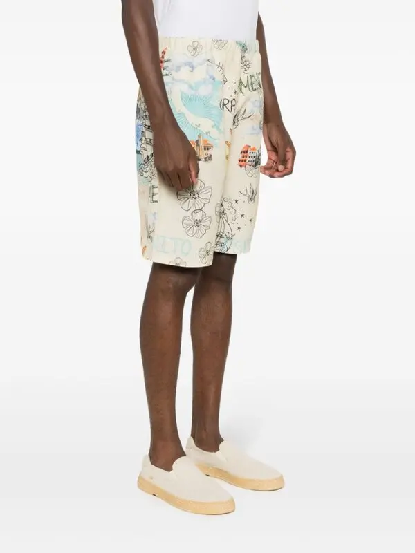 AMIR SLAMA Graphic-print Shorts