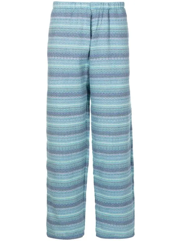AMIR SLAMA Striped Jacquard Trousers