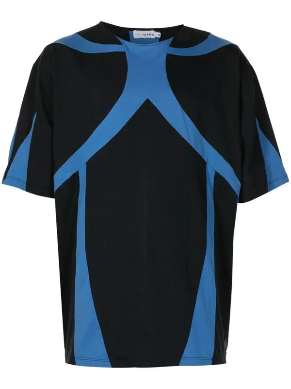 AMIR SLAMA Panelled Round-neck T-shirt
