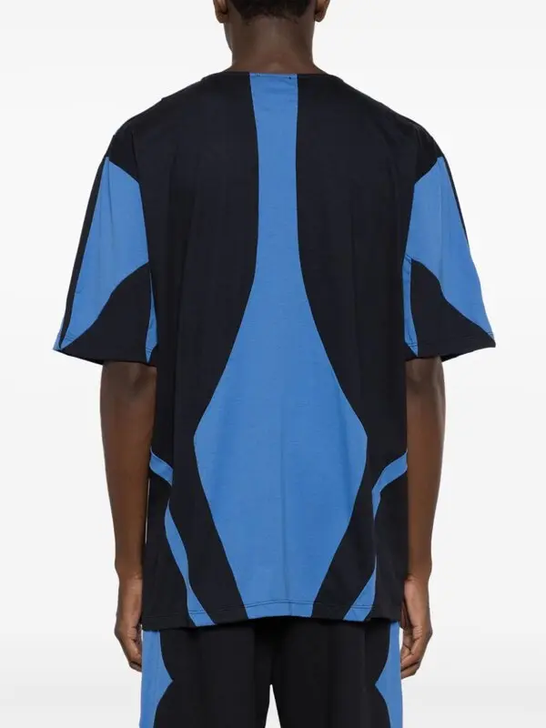 AMIR SLAMA Panelled Round-neck T-shirt