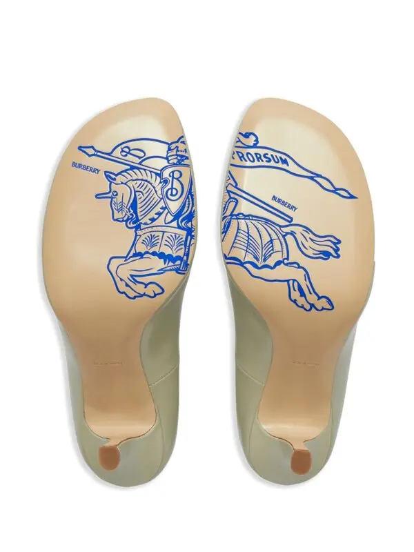 Burberry 85mm Leather Slip-on Pumps
