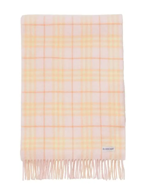Burberry Logo-patch Reversible Cashmere Scarf