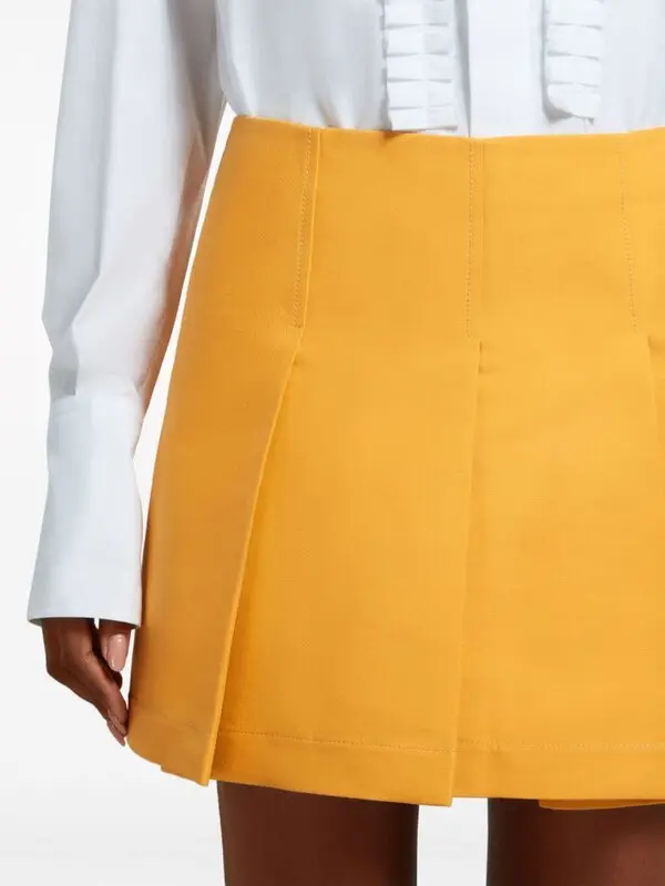 Marni Pleated Miniskirt - Yellow