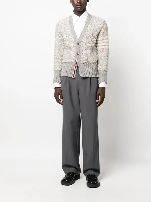 Thom Browne 4-bar Mélange-effect Cardigan