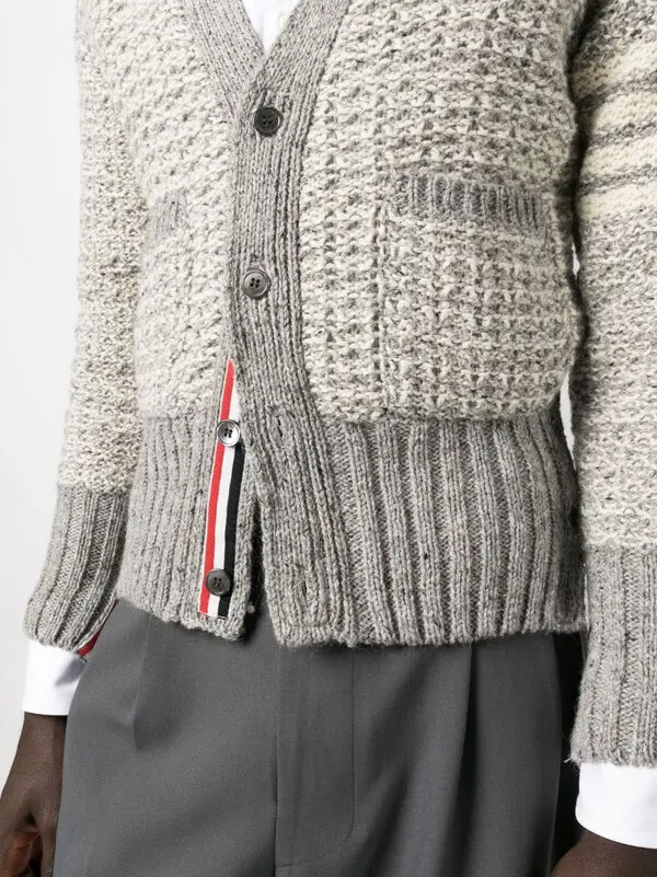 Thom Browne 4-bar Mélange-effect Cardigan