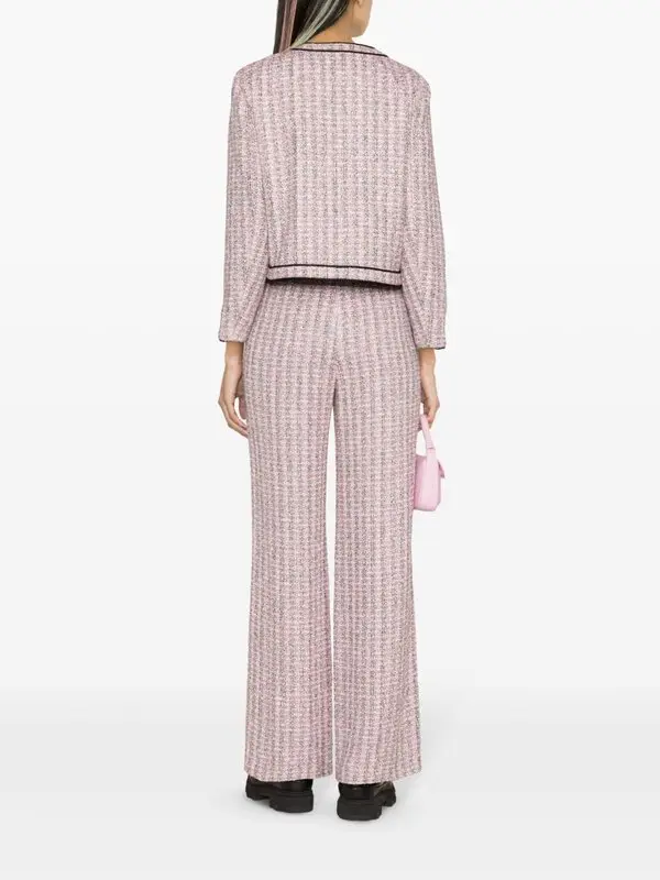 Maje Cropped Tweed Jacket - Pink