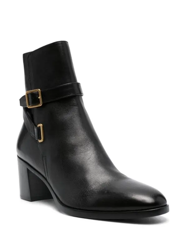 Saint Laurent Dorian 70mm Buckled Biker Boots