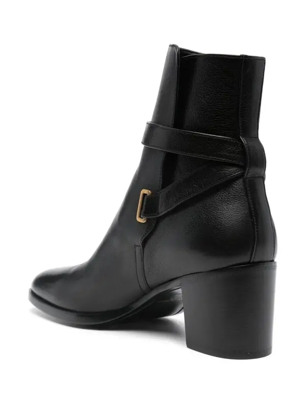 Saint Laurent Dorian 70mm Buckled Biker Boots