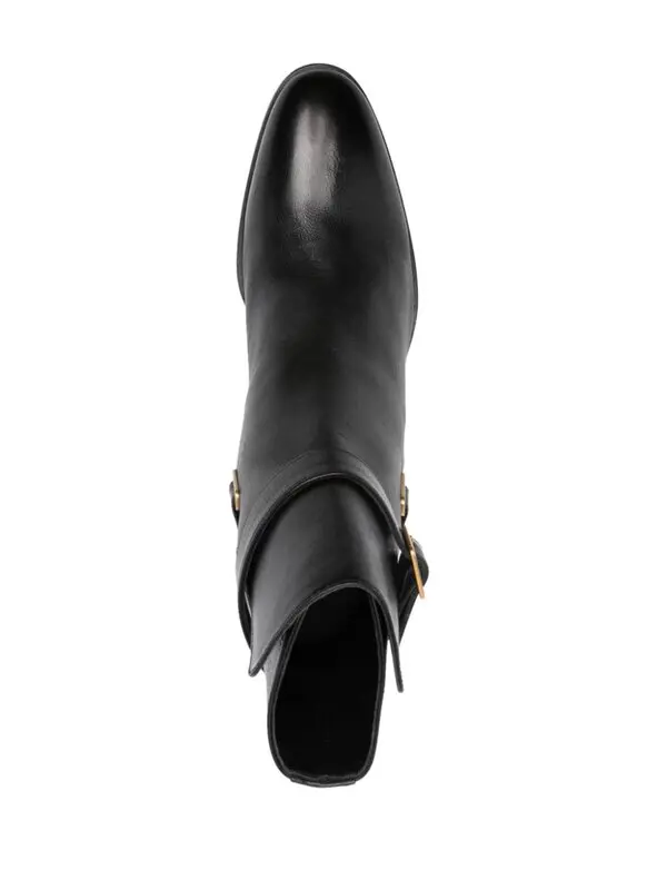 Saint Laurent Dorian 70mm Buckled Biker Boots